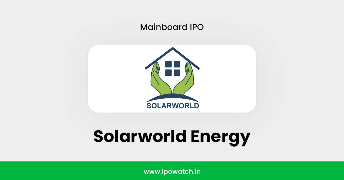 Solarworld Energy IPO Date, Review, Price, Allotment Details