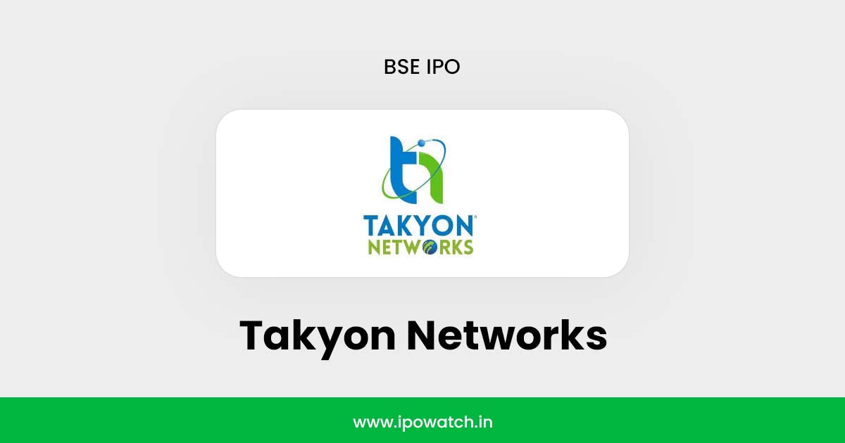 Takyon Networks IPO GMP, Grey Market Premium Today