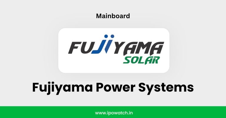 Fujiyama Power Systems IPO GMP, Grey Market Premium Today - IPO Watch