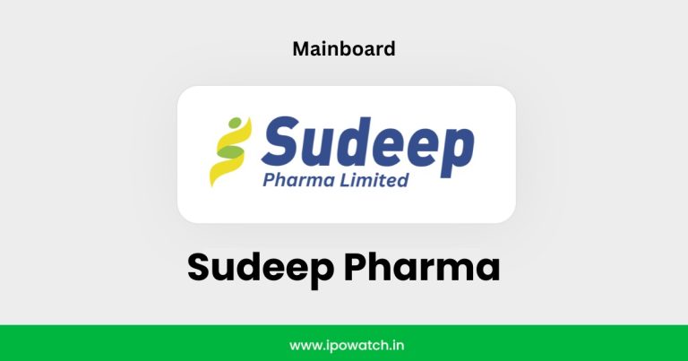 Sudeep Pharma IPO Date, Review, Price, Allotment Details - IPO Watch