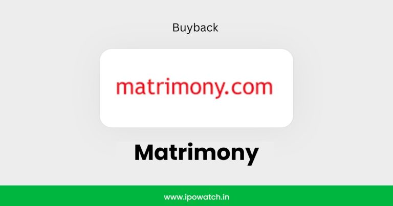 Matrimony Buyback 2026 Record Date, Price & Ratio Details - IPO Watch
