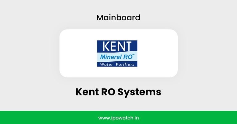 Kent RO Systems IPO Date, Review, Price, Allotment Details - IPO Watch